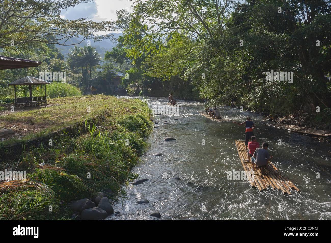 Loksado, South Borneo, Indonesia, June-07-2010,: several groups of ...