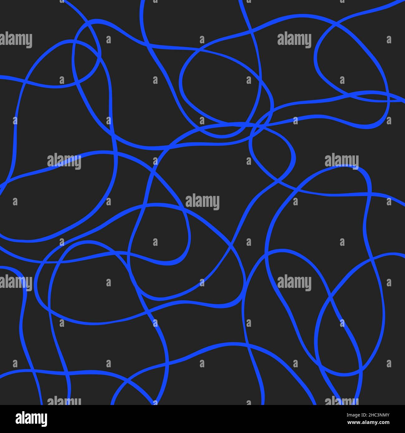 Scribble design in blue colour lines, background of blue rays Stock ...