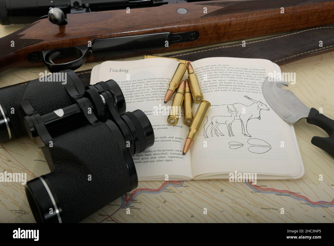 Planning African hunting safari, preparation outdoor adventure, hunt ...