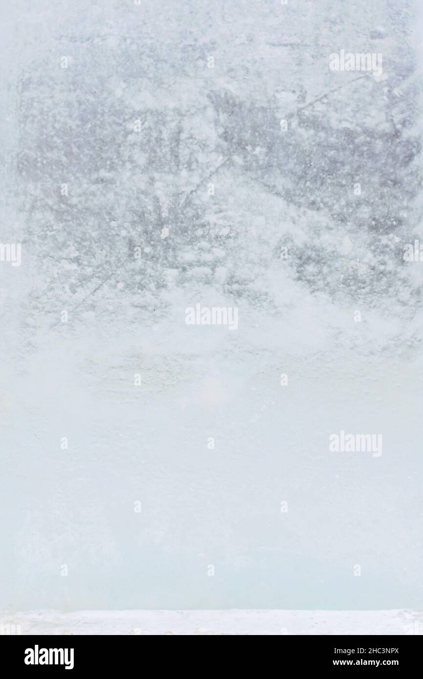 The textured surface of a translucent large ice slab Stock Photo - Alamy
