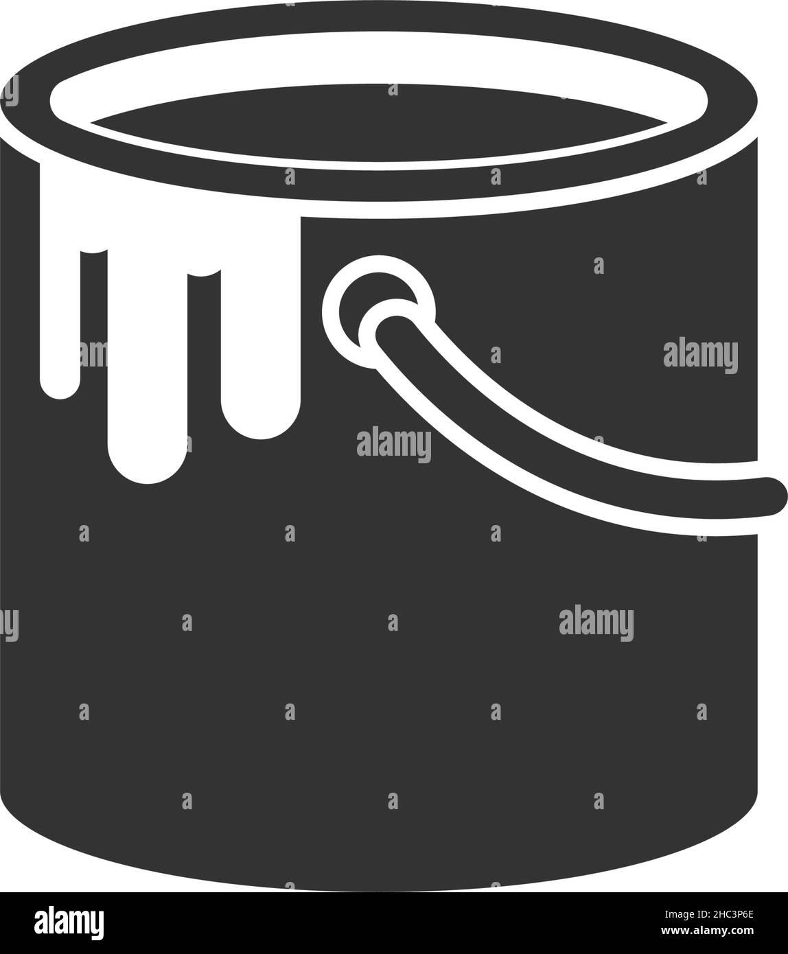 Blue paint bucket Black and White Stock Photos & Images - Alamy