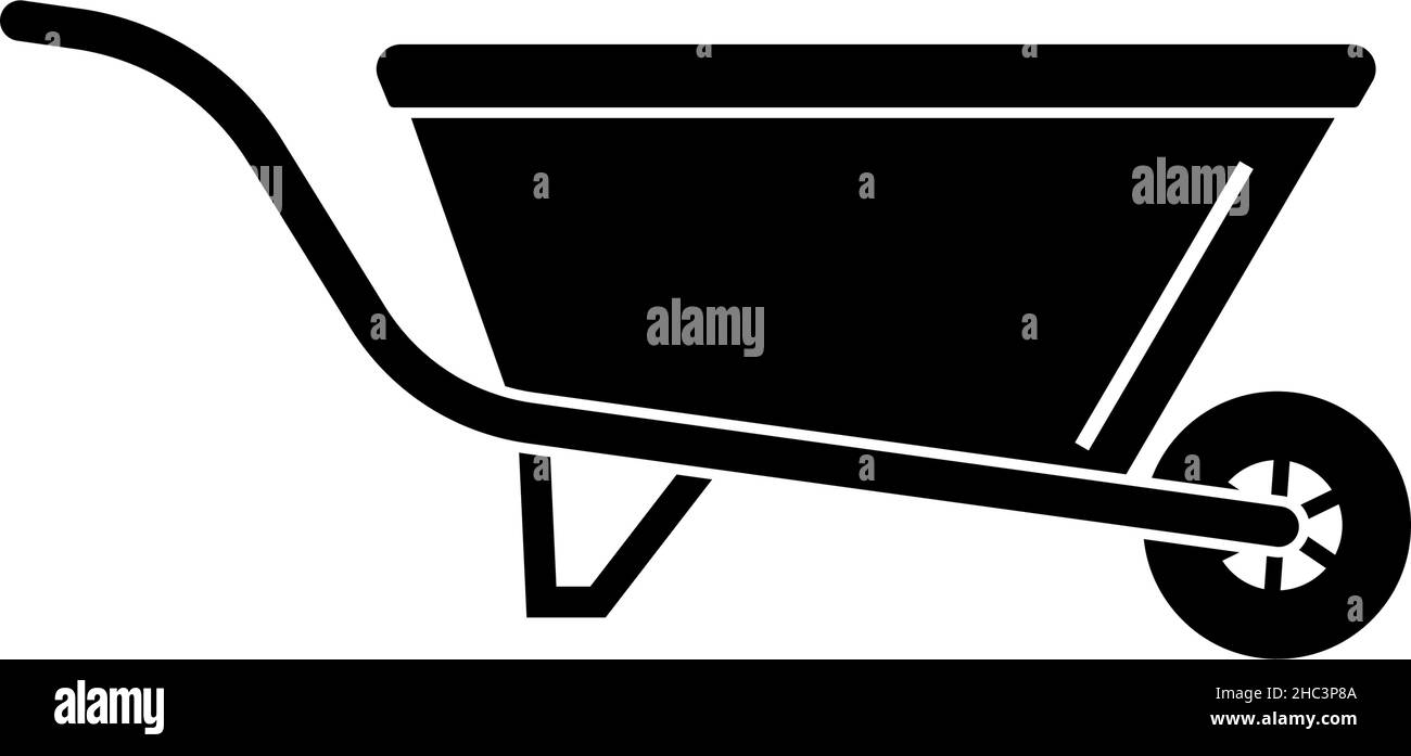 Wheelbarrow icon design template vector isolated illustration Stock ...