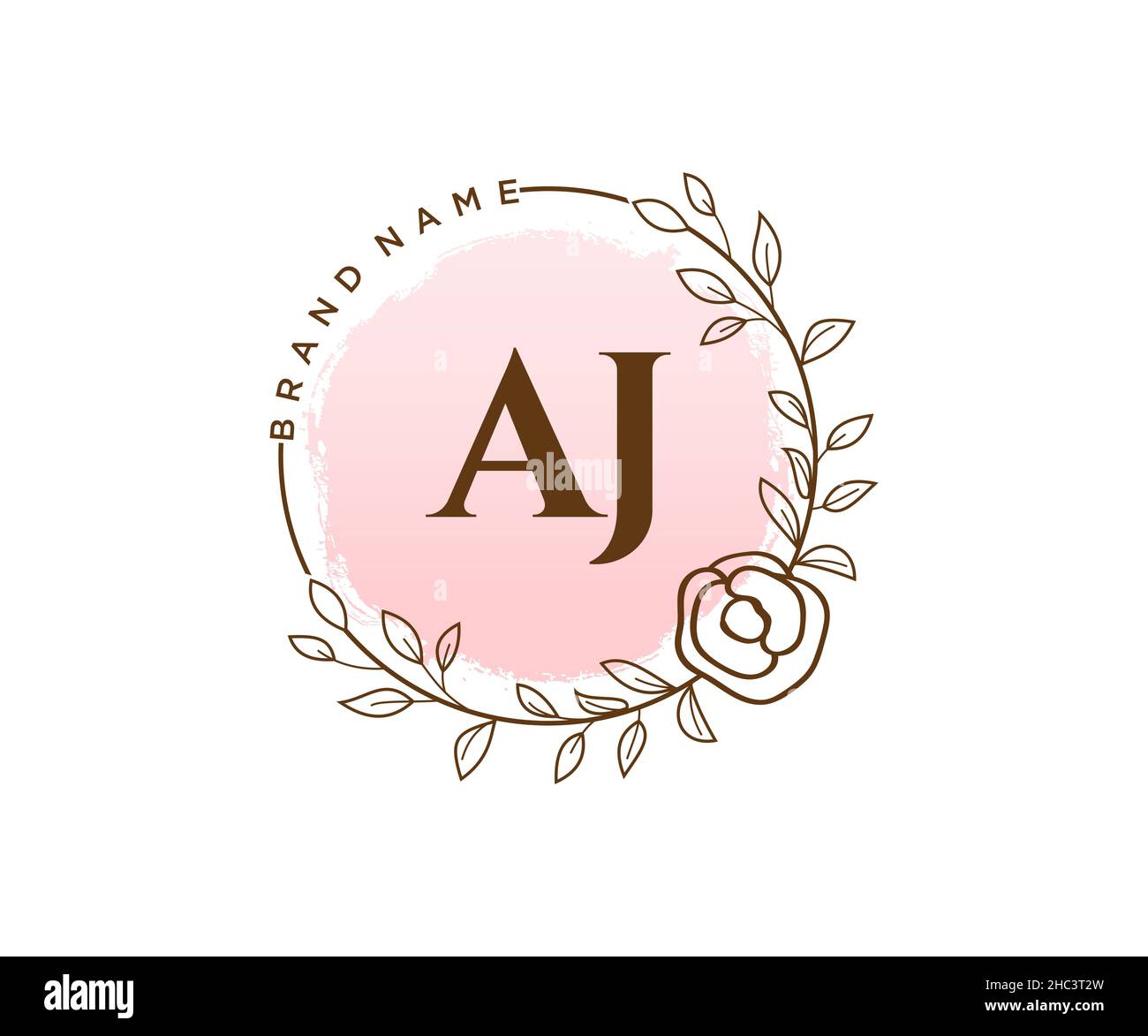 Aj initials logo hi-res stock photography and images - Alamy