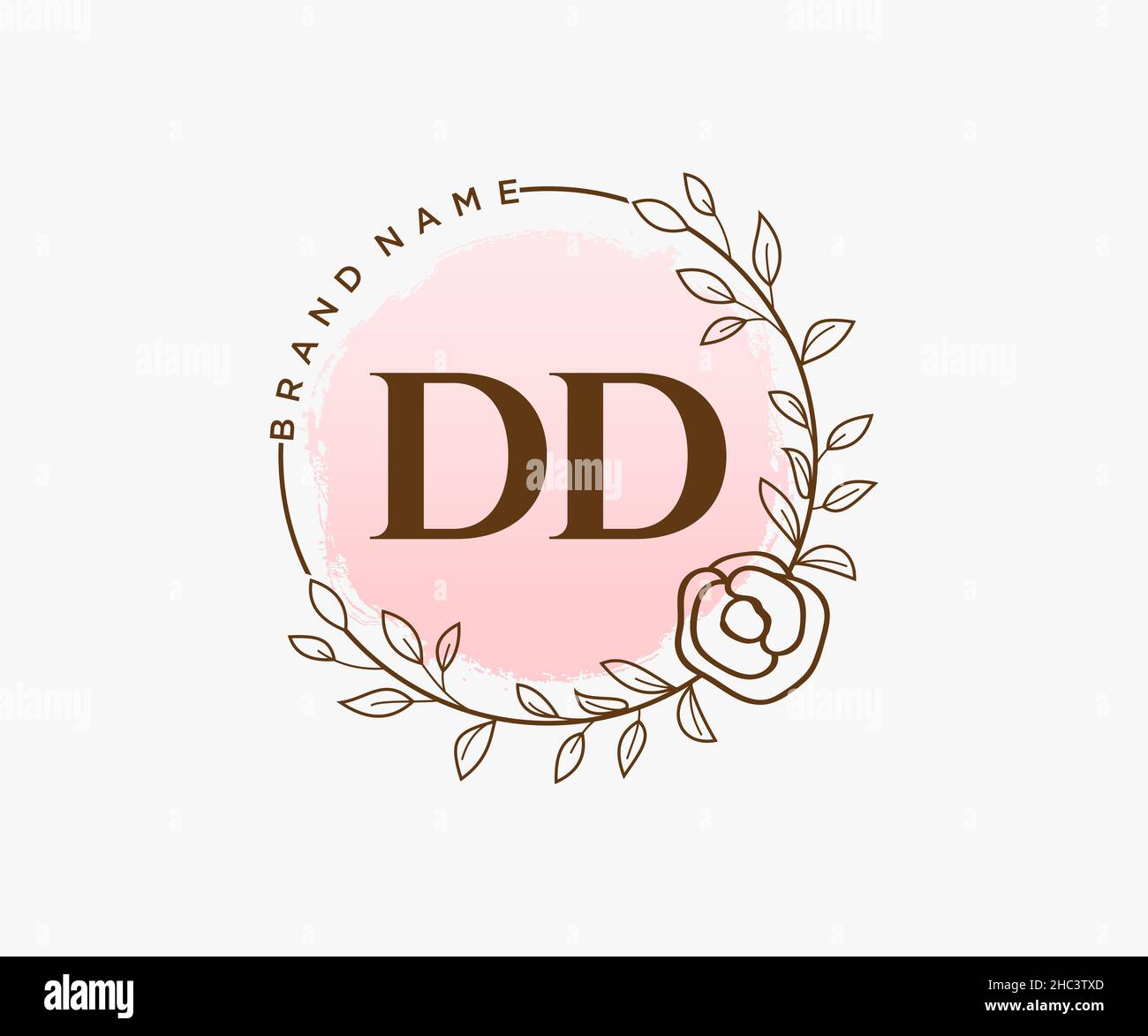 DD feminine logo. Usable for Nature, Salon, Spa, Cosmetic and Beauty ...