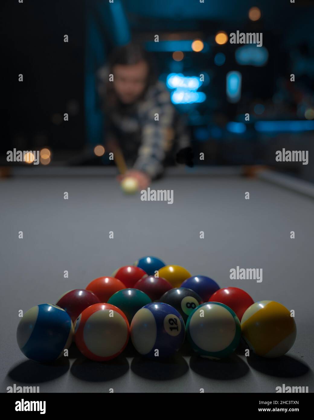 Pool game shot hi-res stock photography and images - Alamy