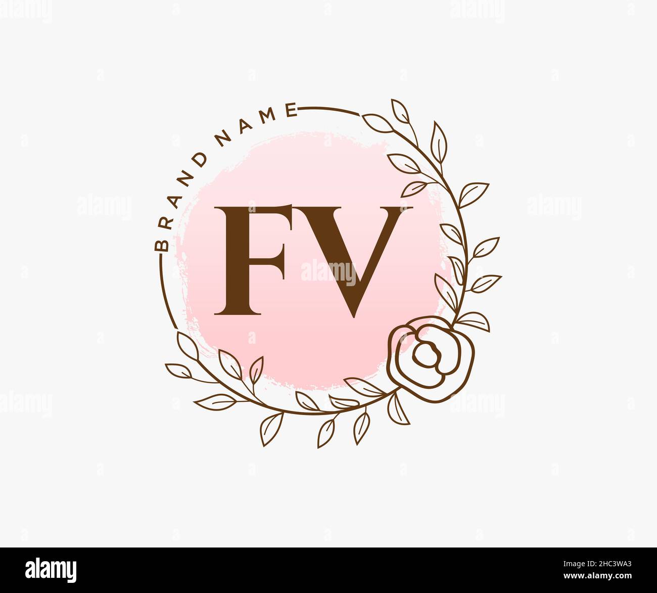 Fv logo design vector vectors hi-res stock photography and images - Alamy