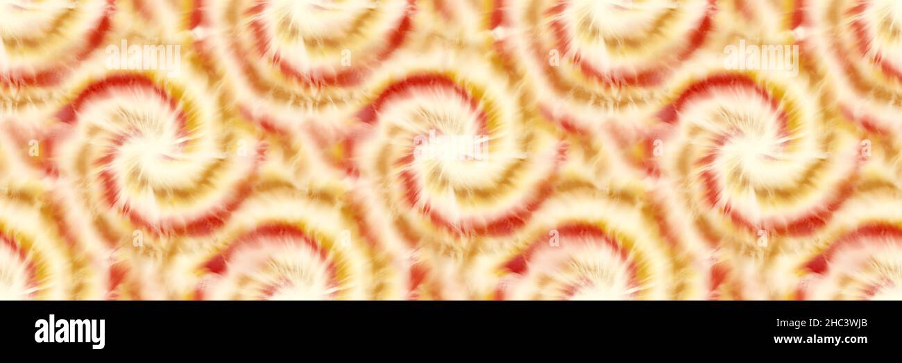 Seamless funky 1970s tie dye border motif pattern for surface design ...