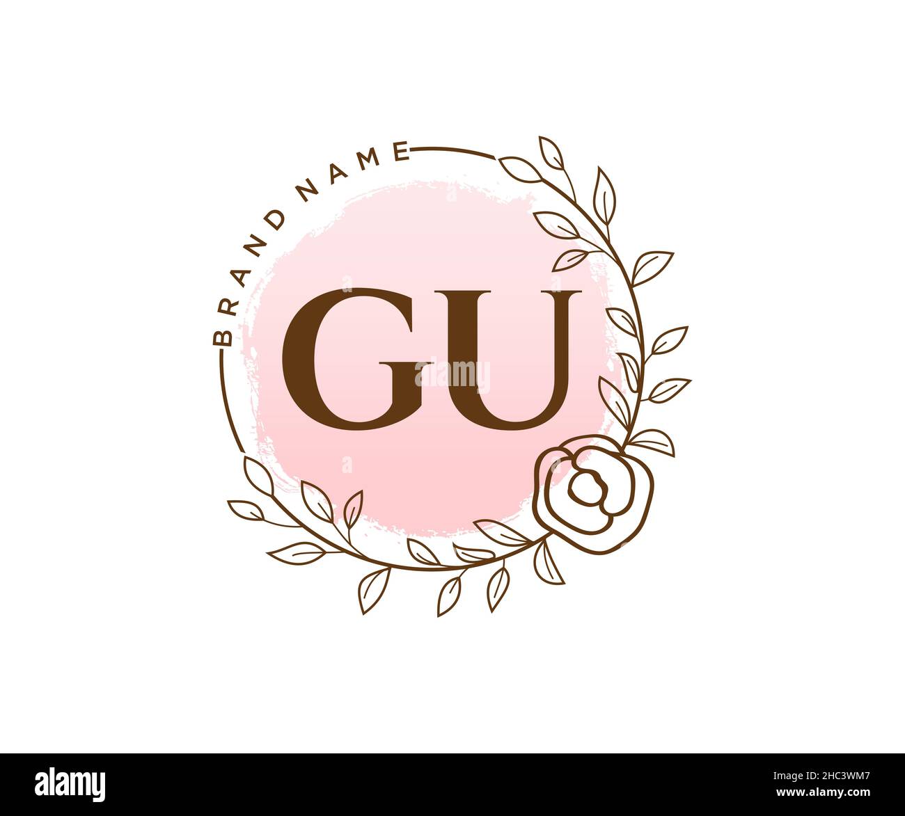 Gu logo design hi-res stock photography and images - Alamy