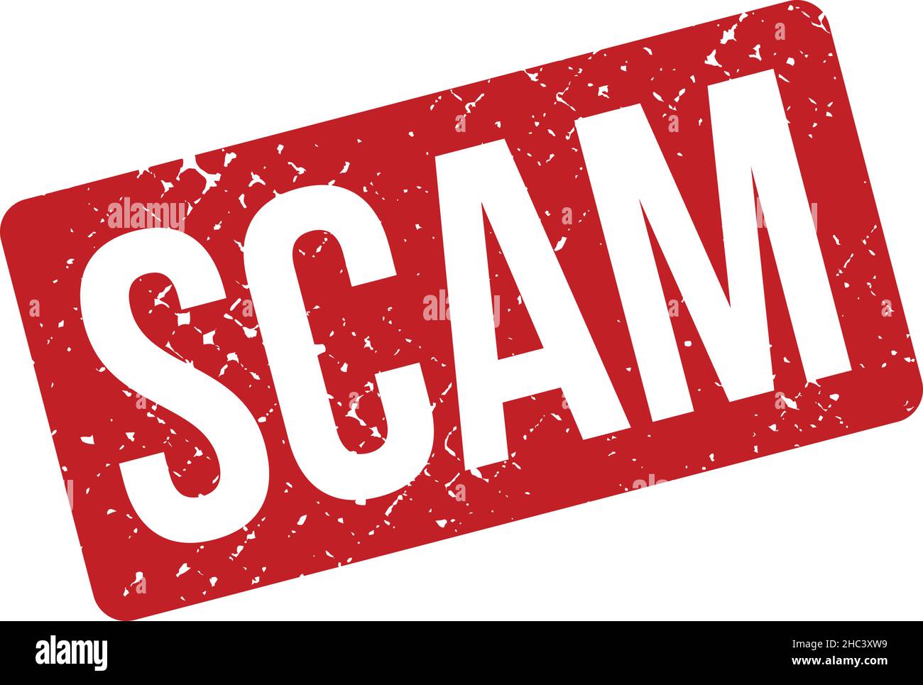 Scam Rubber Stamp. Red Scam Rubber Grunge Stamp Seal Vector ...