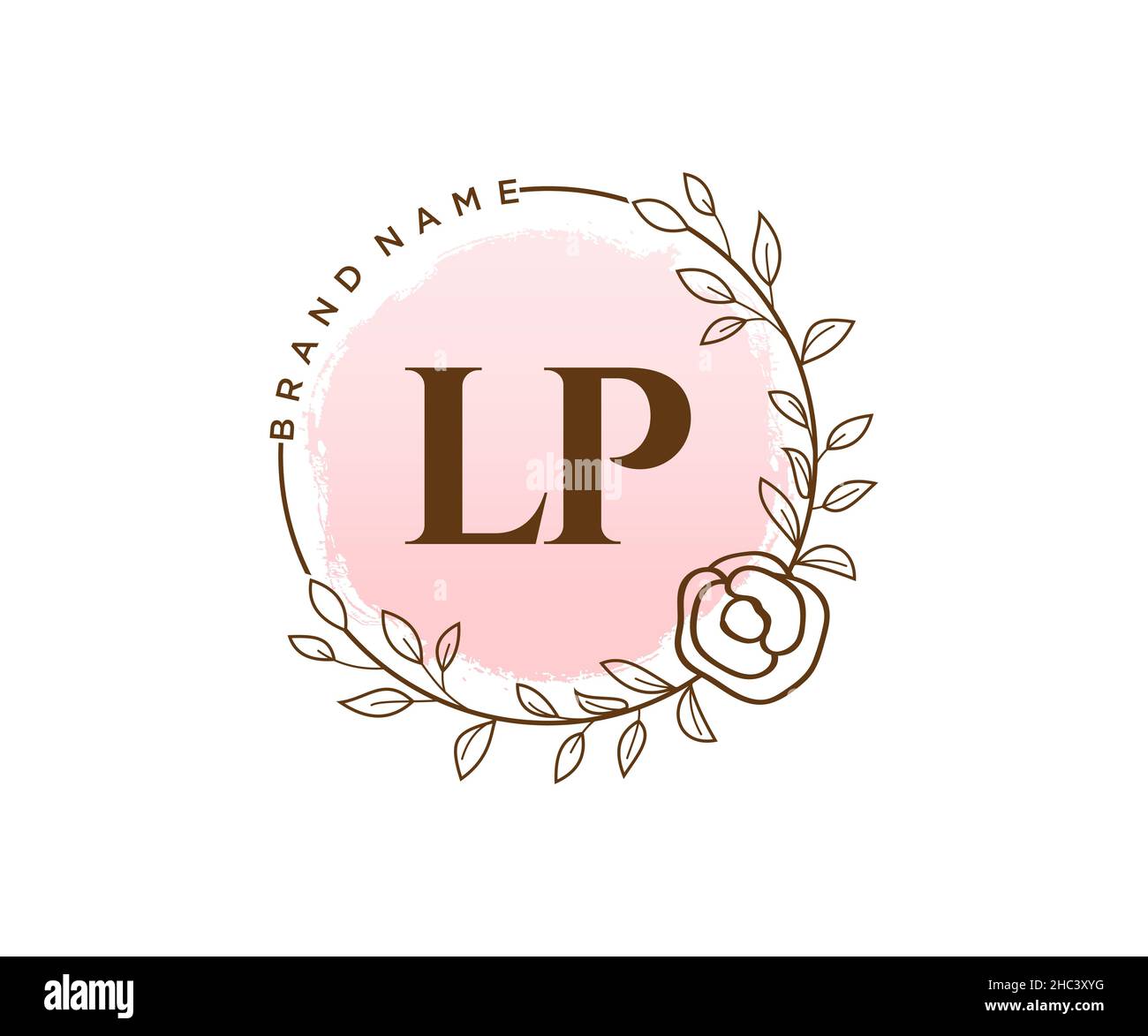 LP feminine logo. Usable for Nature, Salon, Spa, Cosmetic and Beauty ...