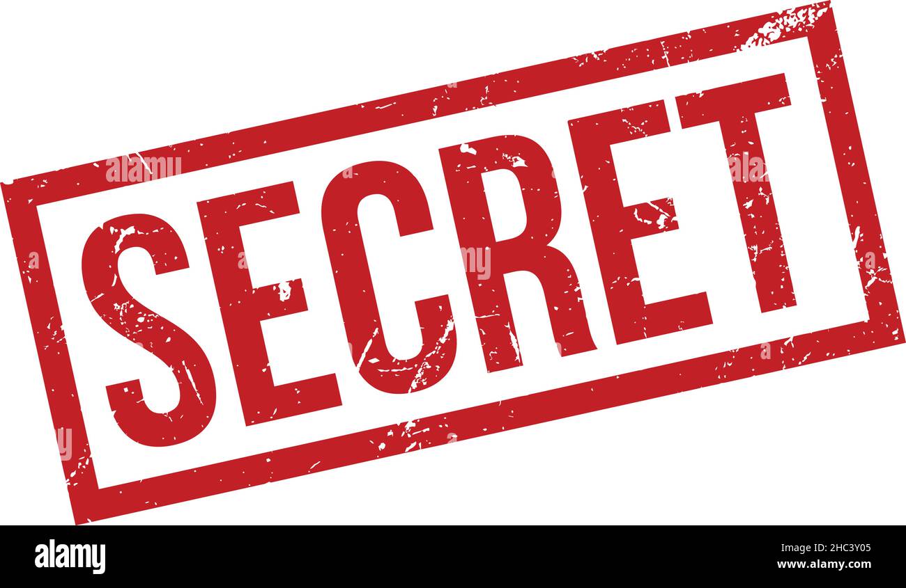 Secret Rubber Stamp. Red Secret Rubber Grunge Stamp Seal Vector ...