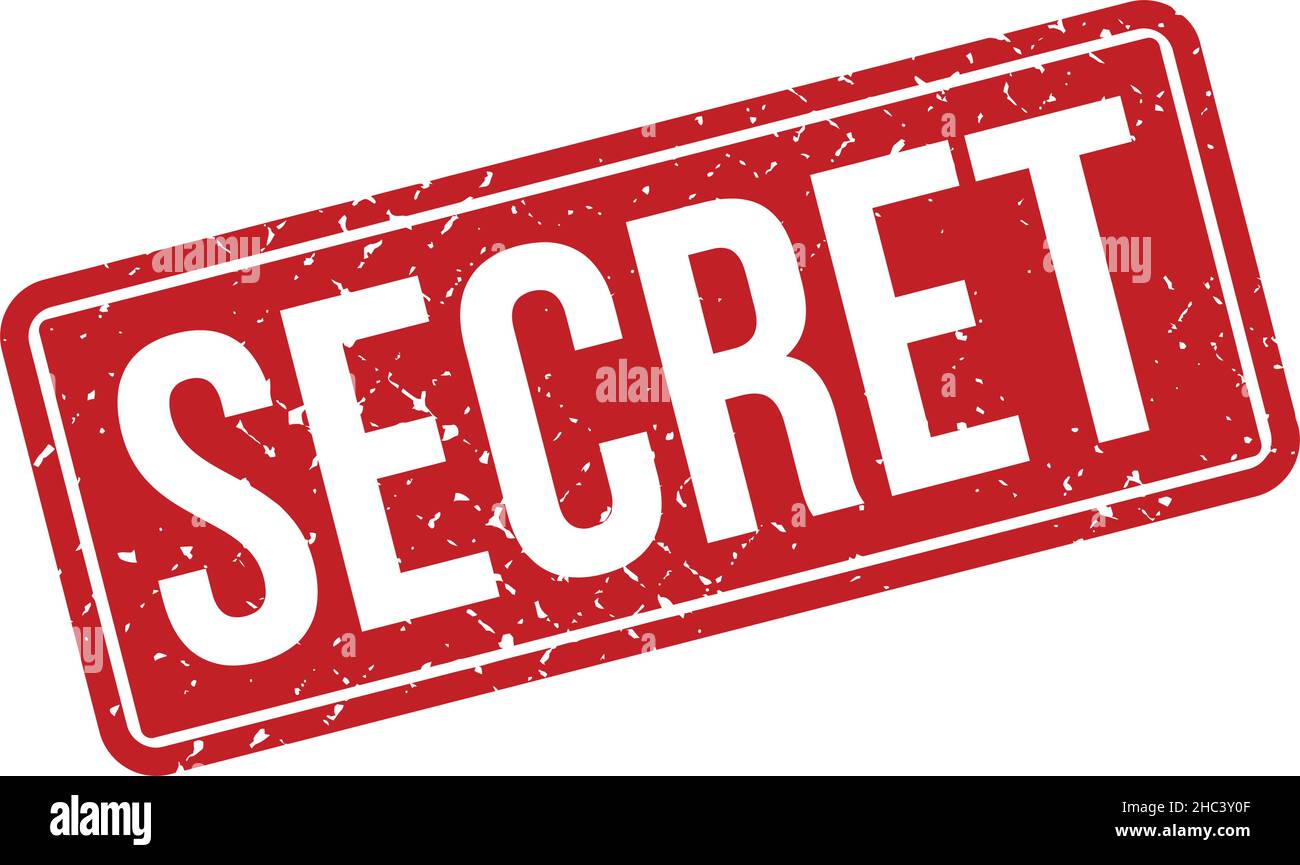 Secret Rubber Stamp. Red Secret Rubber Grunge Stamp Seal Vector ...