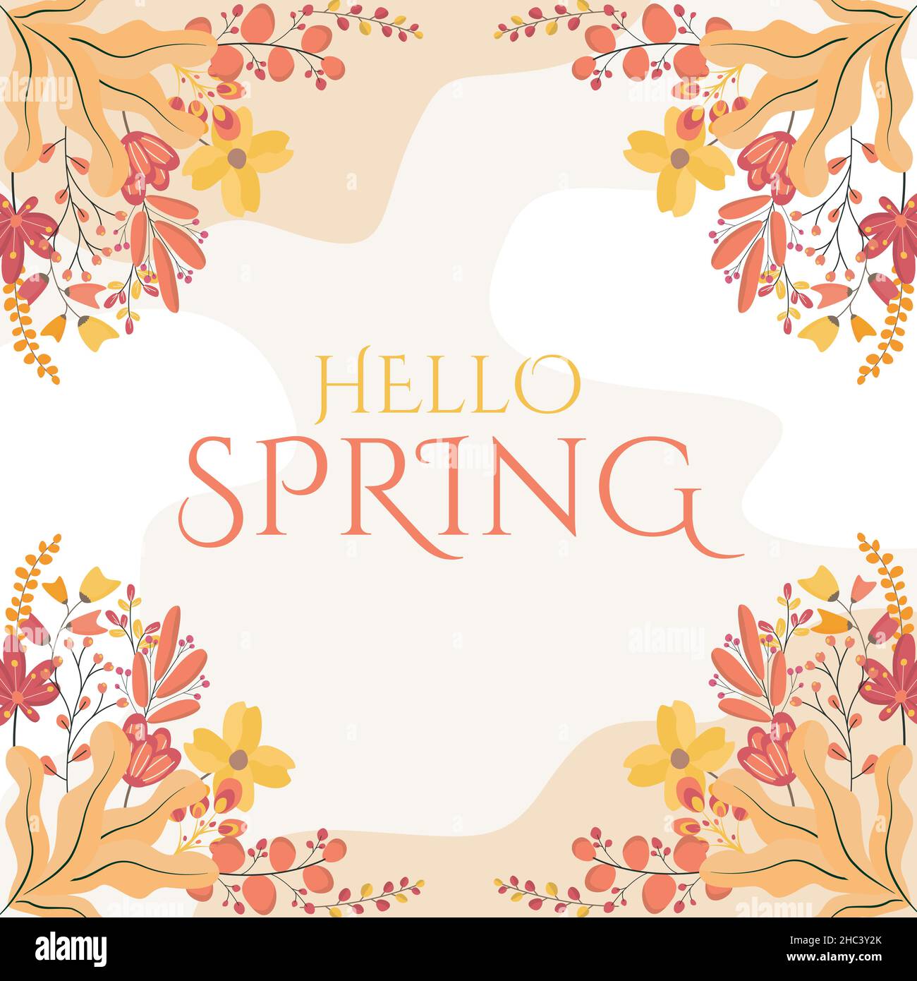 Decorative corner with flowers hi-res stock photography and images - Alamy