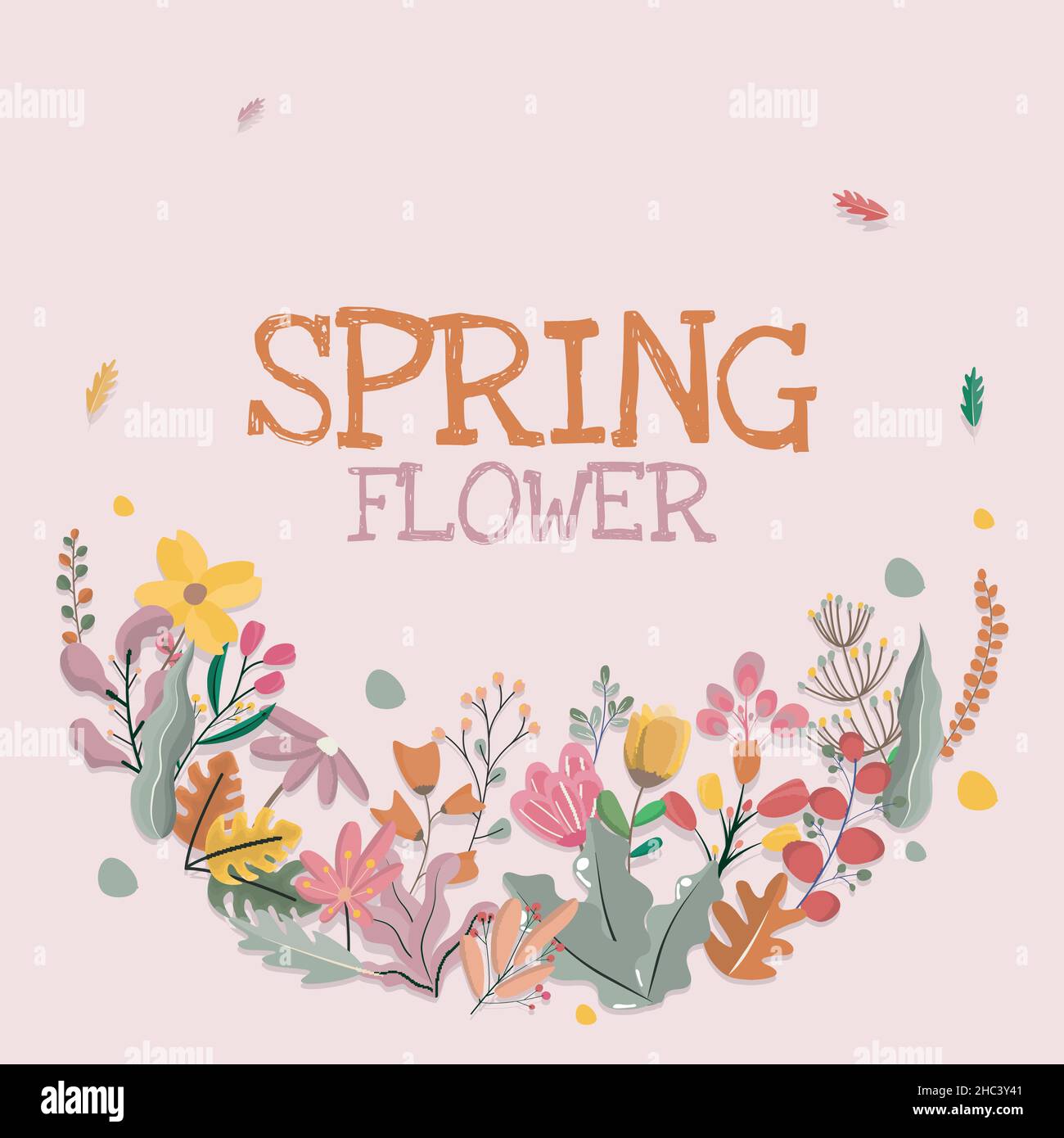 Floral wreath vector hi-res stock photography and images - Alamy