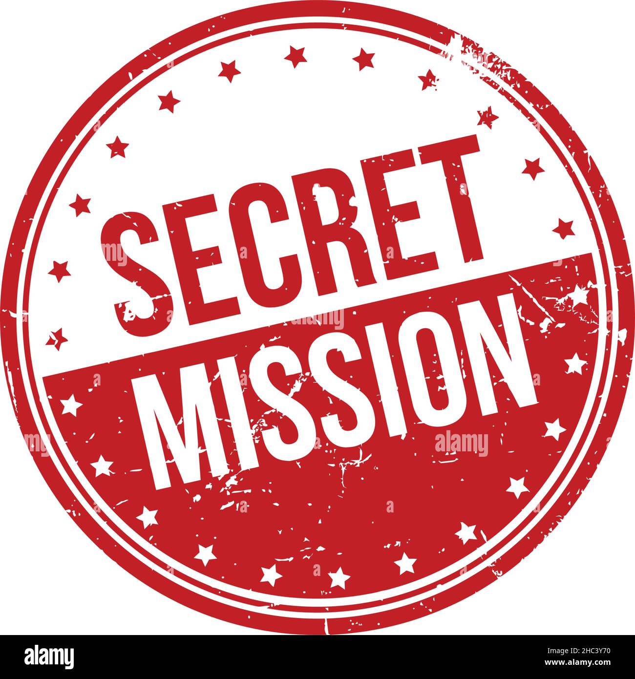 Secret Mission Rubber Stamp. Red Secret Mission Rubber Grunge Stamp ...