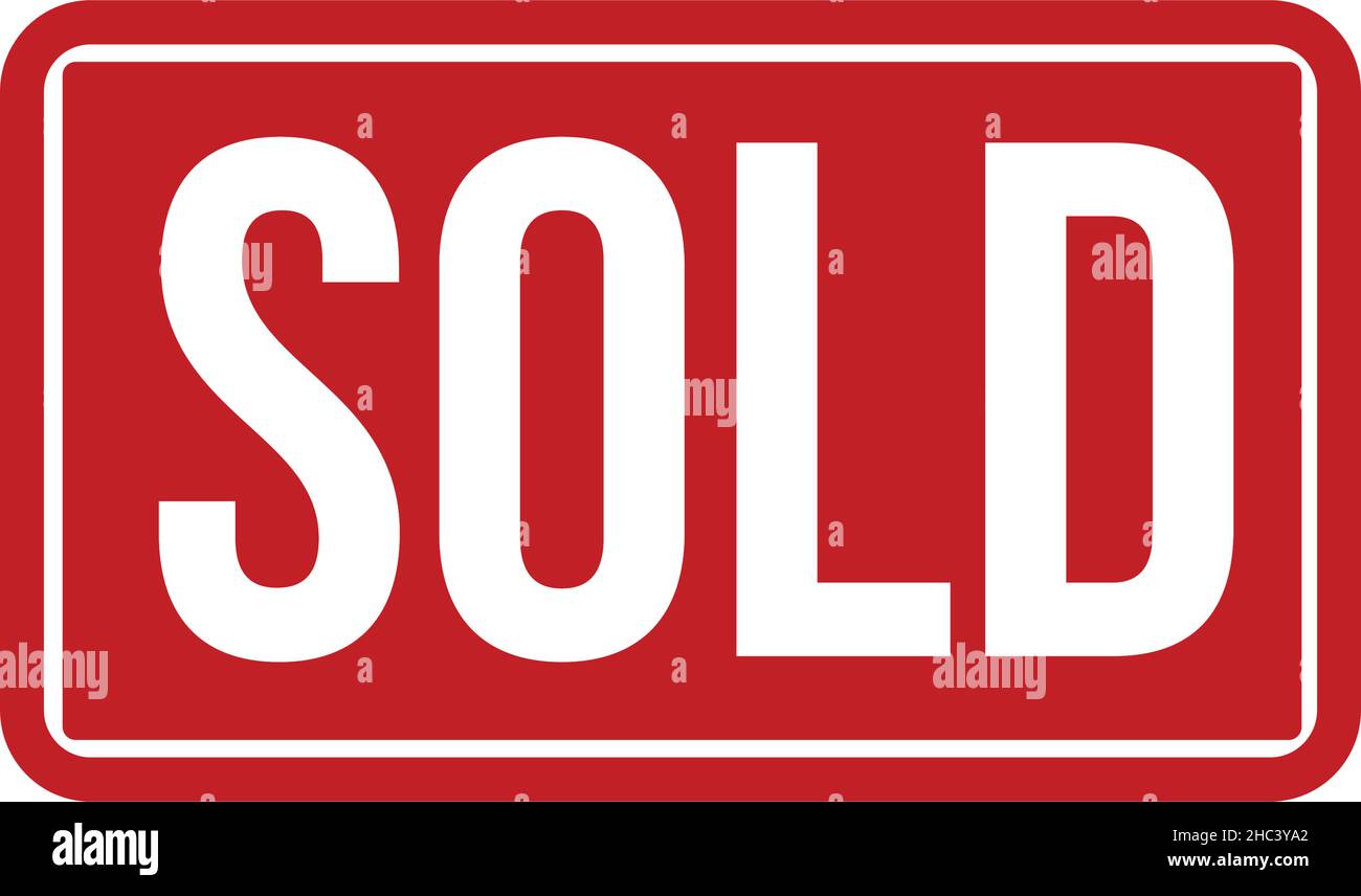 Sold Rubber Stamp. Red Sold Rubber Grunge Stamp Seal Vector ...