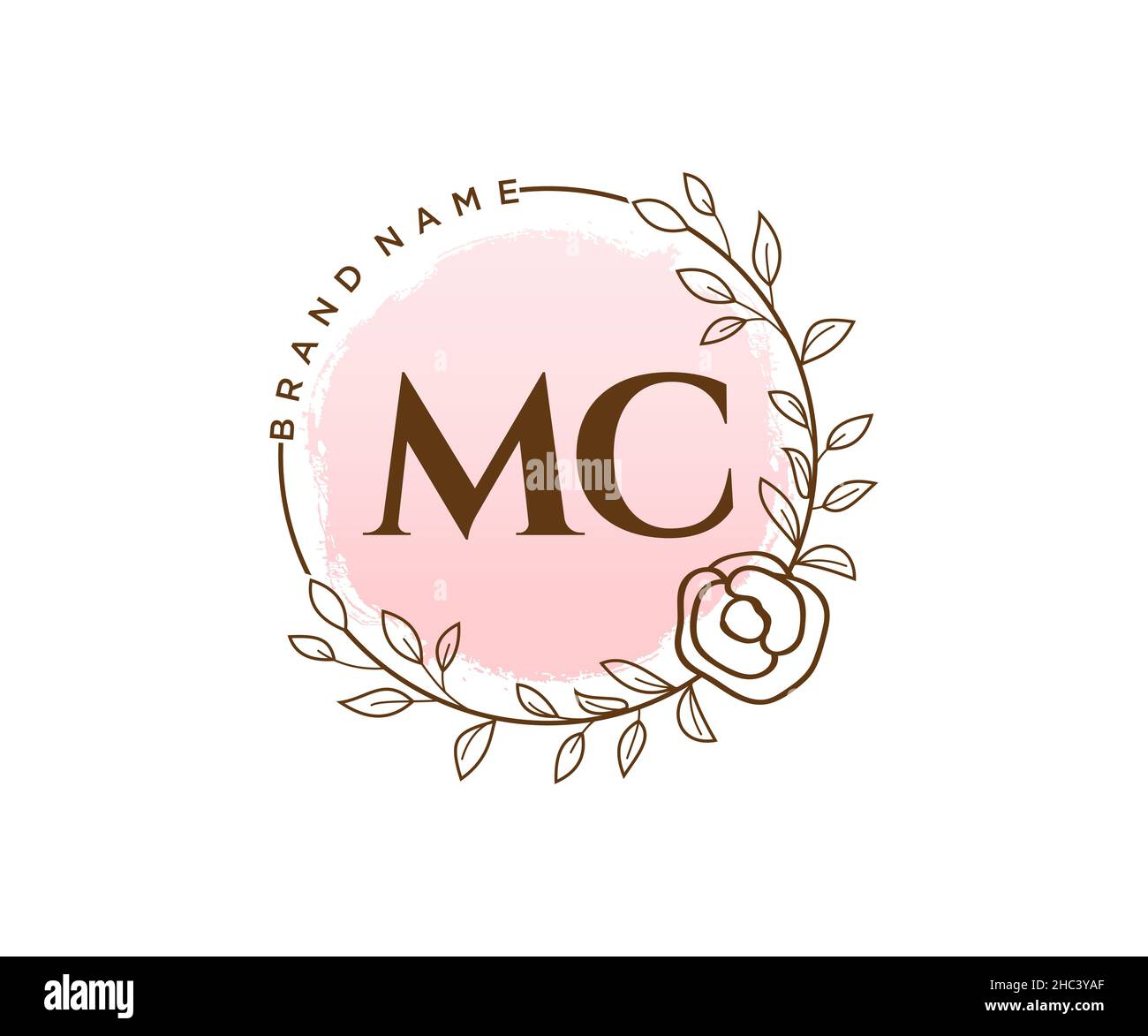 Mc minimal logo design hi-res stock photography and images - Alamy