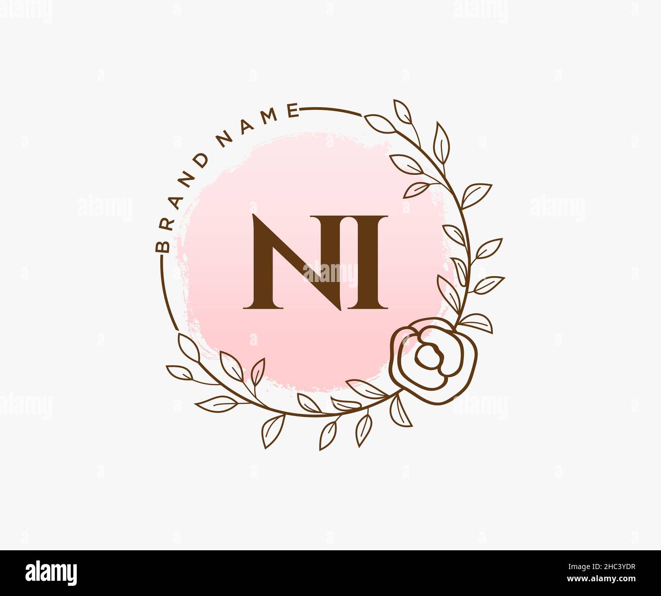 NI feminine logo. Usable for Nature, Salon, Spa, Cosmetic and Beauty ...