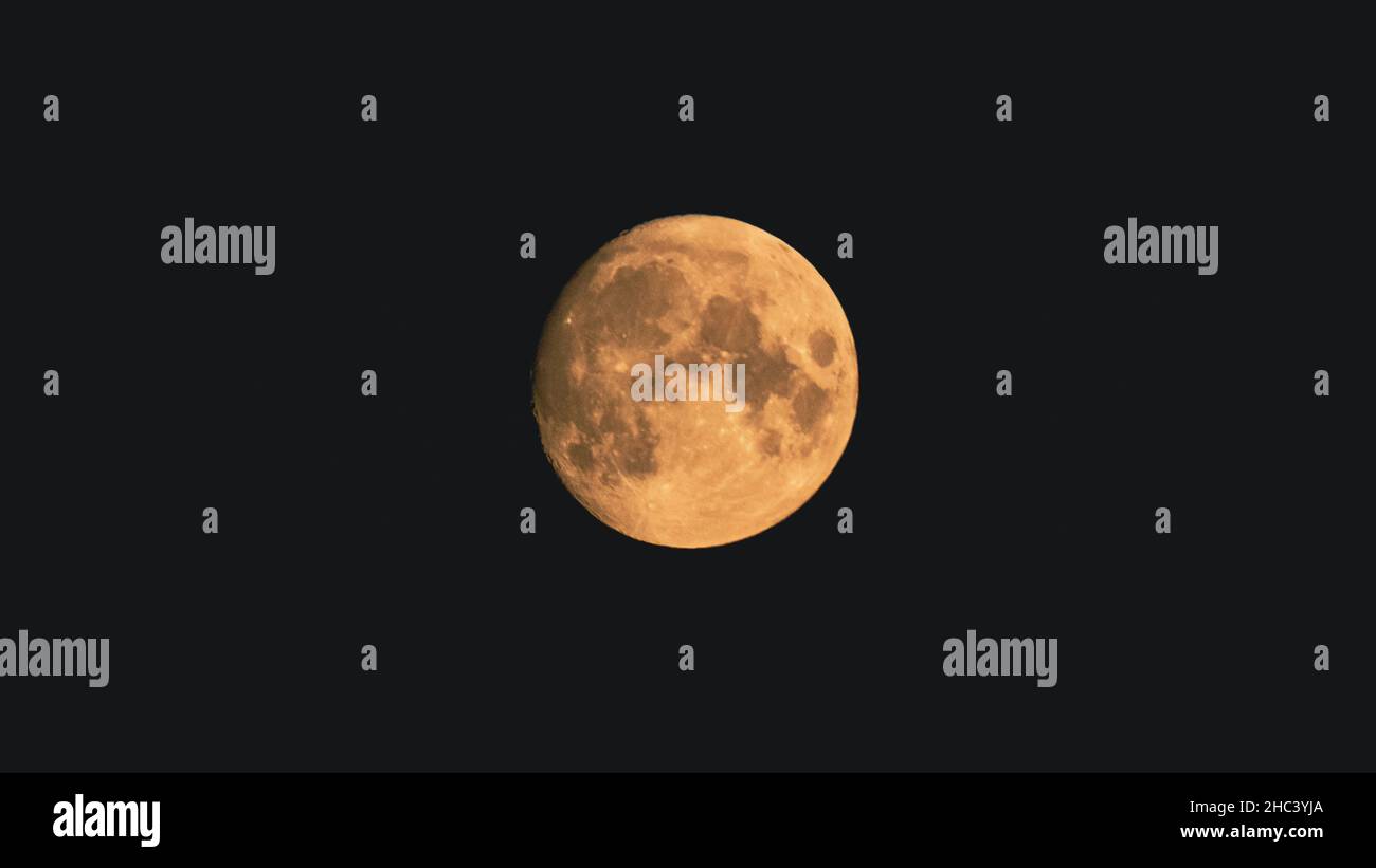 Full moon in a night sky Stock Photo - Alamy