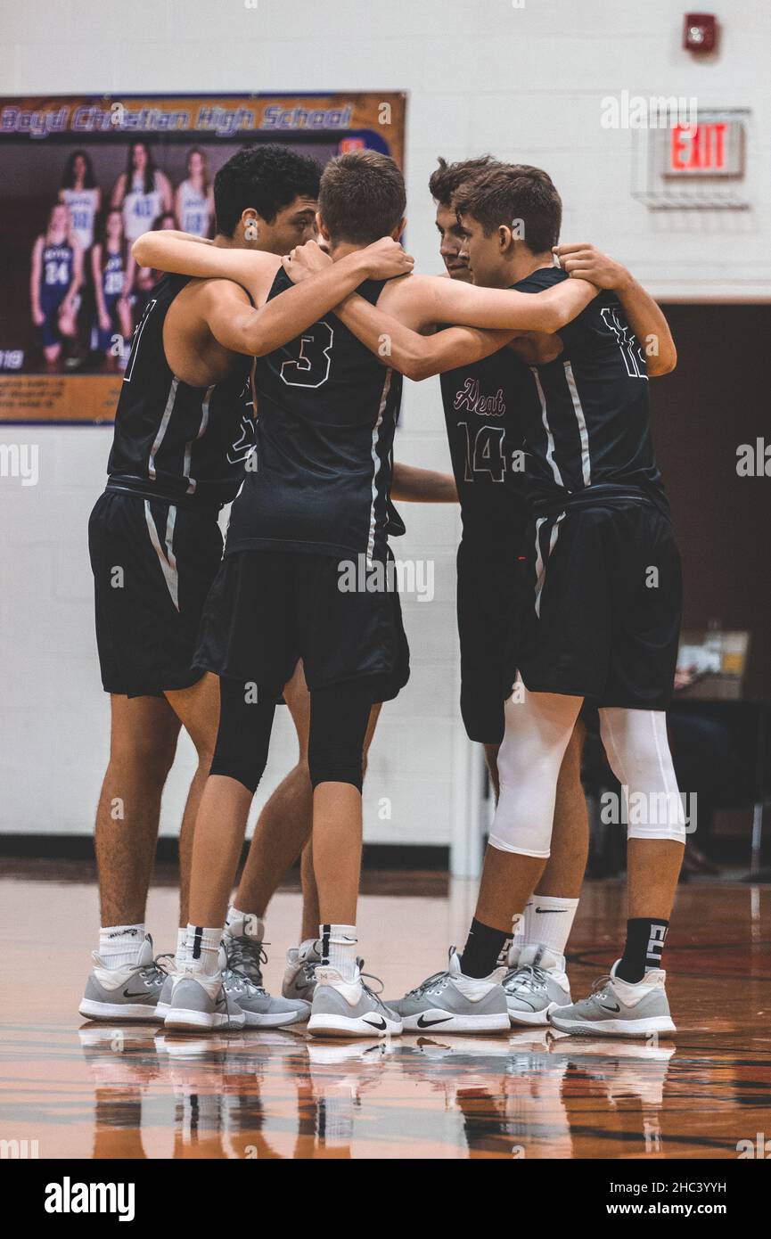 Vertical shot of the athletes of the basketball team Stock Photo - Alamy
