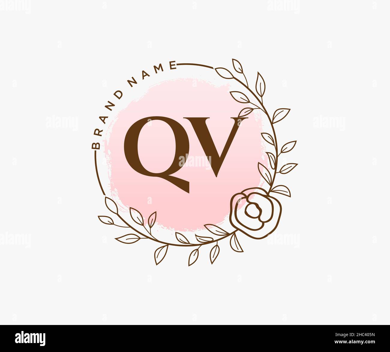 Qv logo vector vectors Cut Out Stock Images & Pictures - Alamy