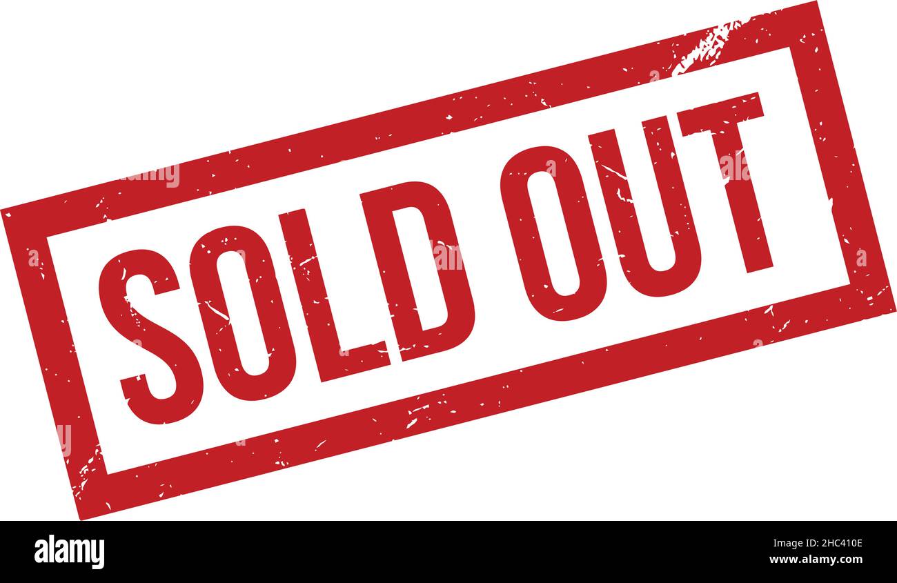 Red Sold Out Rubber Grunge Stamp Stock Vector Image & Art - Alamy