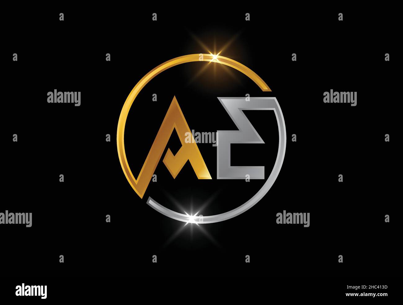Initial Monogram Letter A E Logo Design Vector. Graphic Alphabet Symbol ...