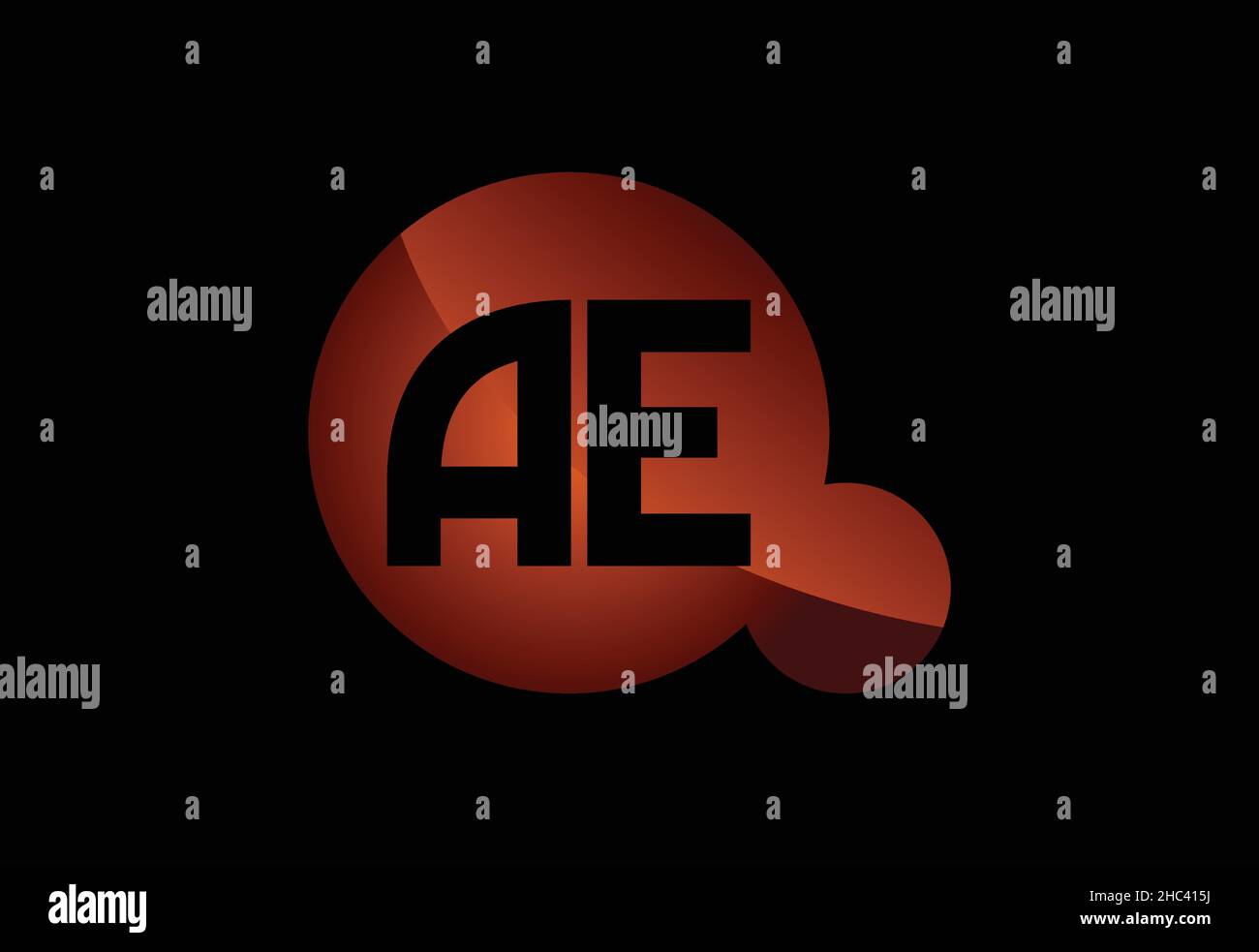 Initial Monogram Letter A E Logo Design Vector. Graphic Alphabet Symbol ...