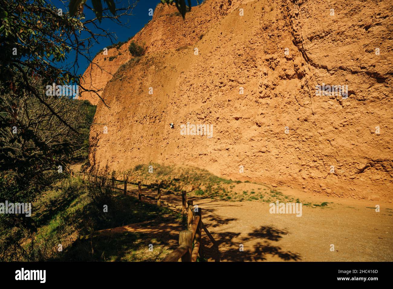 Las Medulas, a Roman gold-mining site. UNESCO world heritage in Castile ...