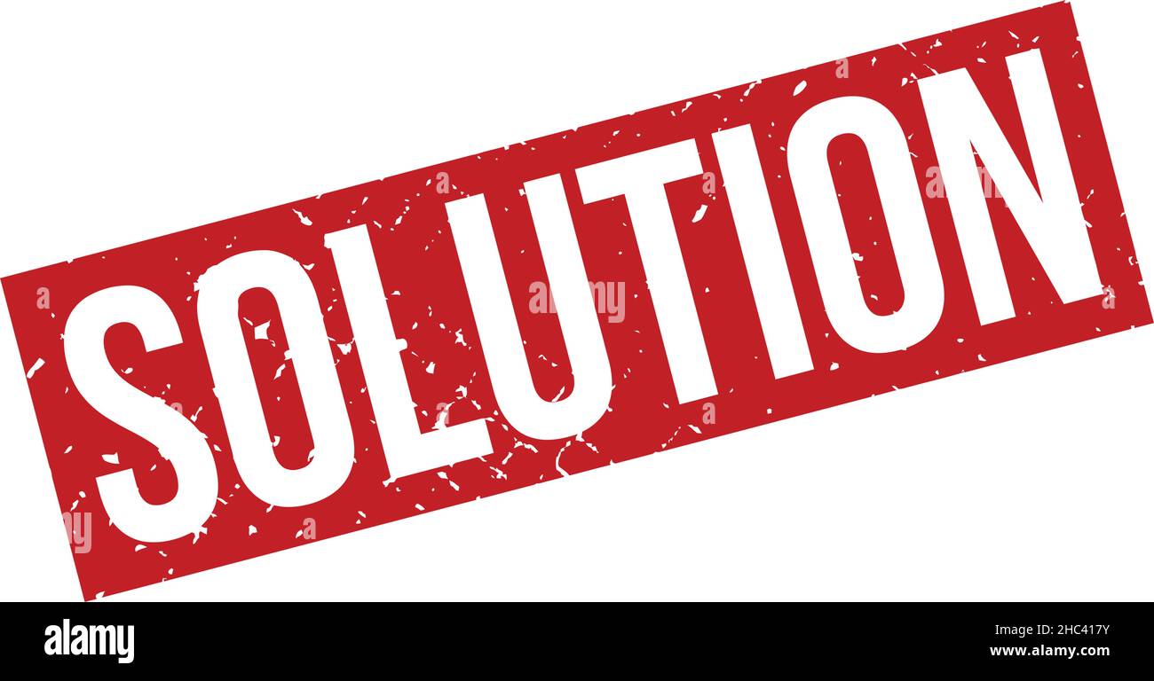 Solution stamp Cut Out Stock Images & Pictures - Alamy