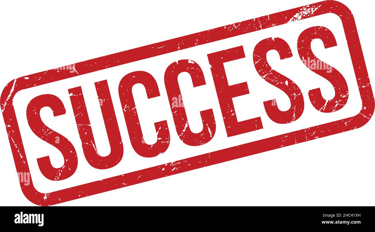 Success Rubber Stamp. Red Success Rubber Grunge Stamp Seal Vector ...