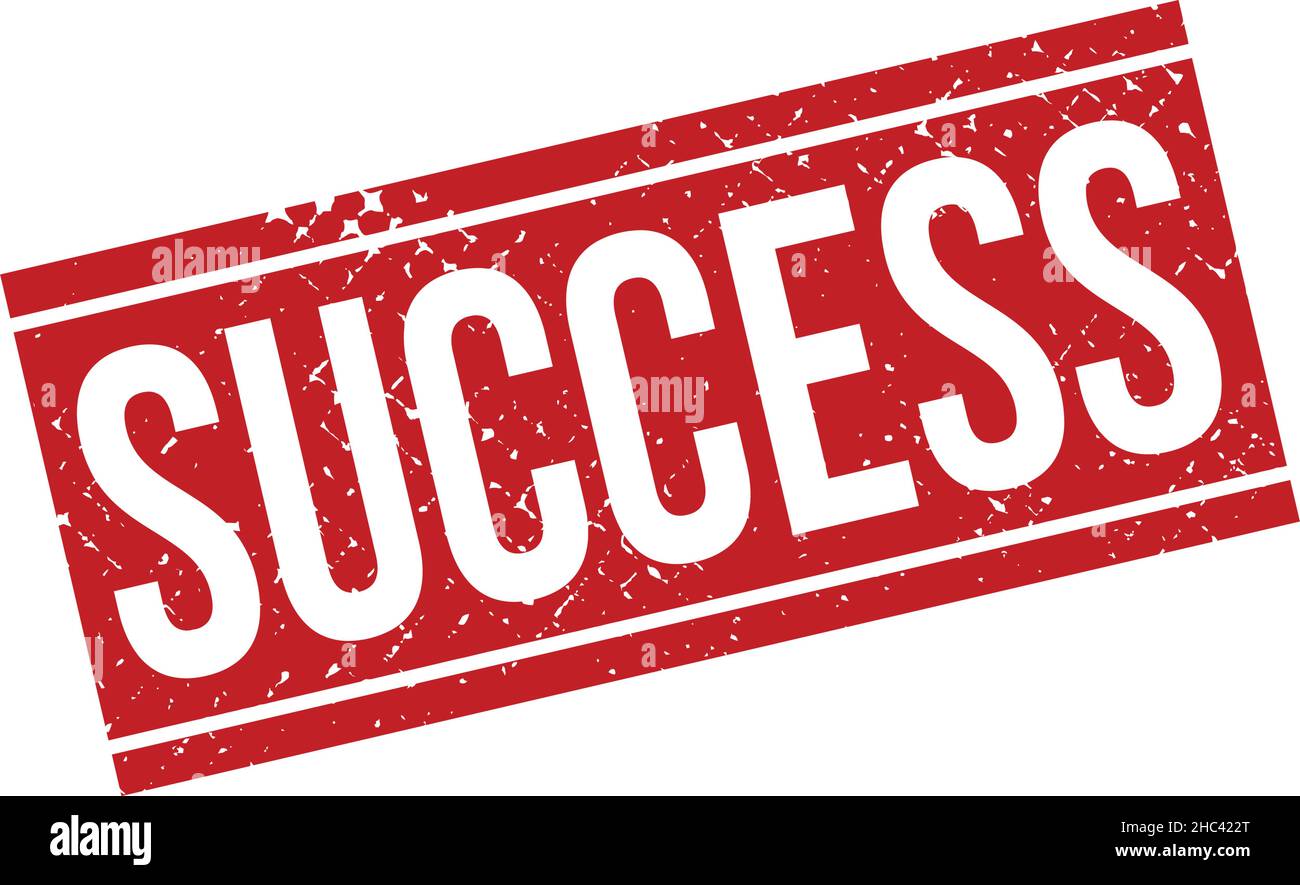 Success Rubber Stamp. Red Success Rubber Grunge Stamp Seal Vector ...