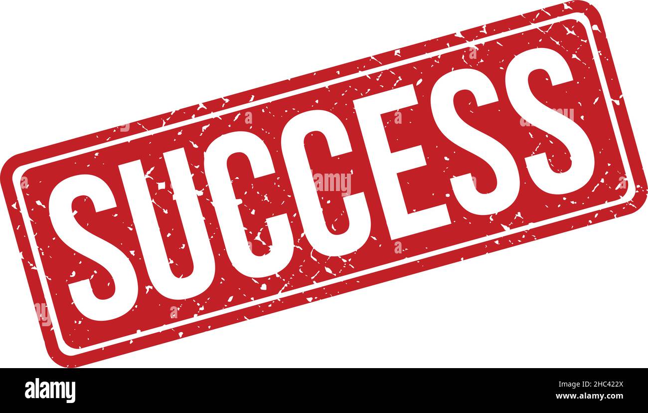 Success Rubber Stamp. Red Success Rubber Grunge Stamp Seal Vector ...