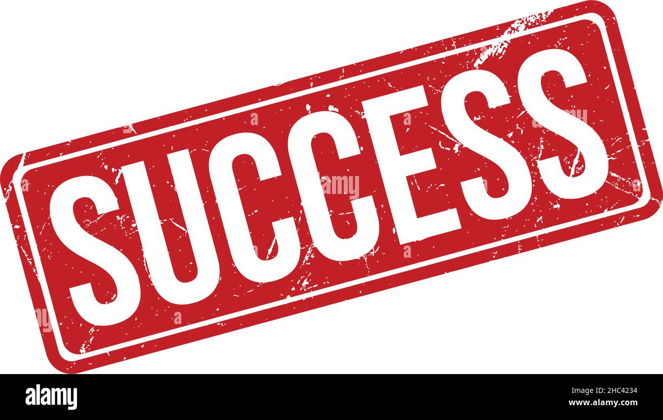 Success Rubber Stamp. Red Success Rubber Grunge Stamp Seal Vector ...