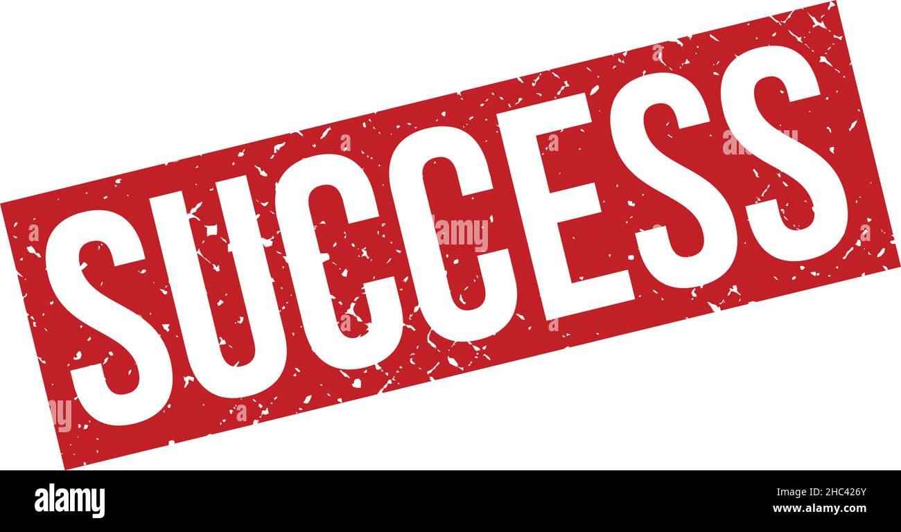 Success Rubber Stamp. Red Success Rubber Grunge Stamp Seal Vector ...