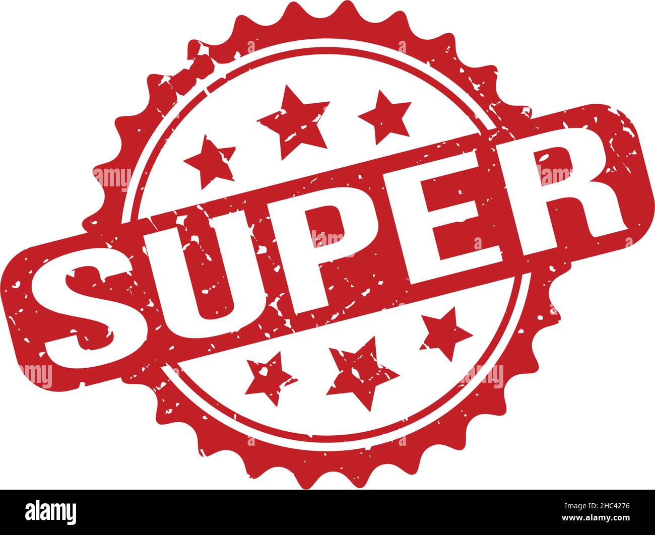 Super Rubber Stamp. Red Super Rubber Grunge Stamp Seal Vector ...