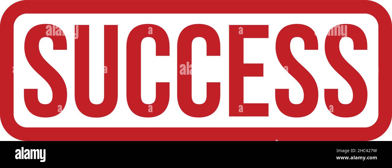 Success Rubber Stamp. Red Success Rubber Grunge Stamp Seal Vector ...