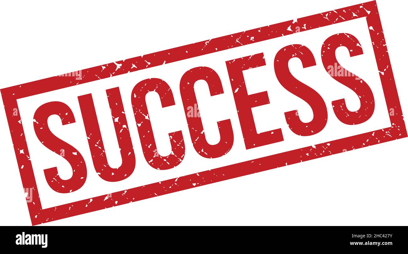 Success Rubber Stamp. Red Success Rubber Grunge Stamp Seal Vector ...