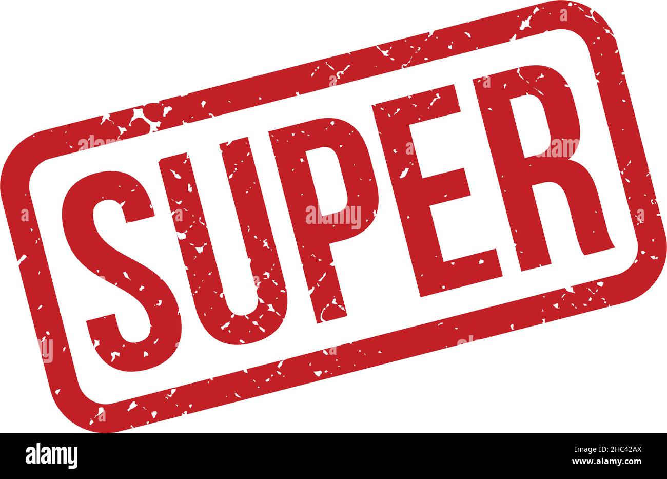 Super Rubber Stamp Red Super Rubber Grunge Stamp Seal Vector