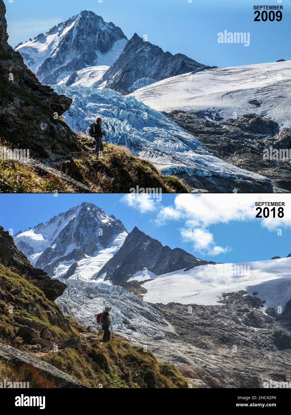The Great Glacial Retreat : Ablation on the Tour Glacier in The French ...