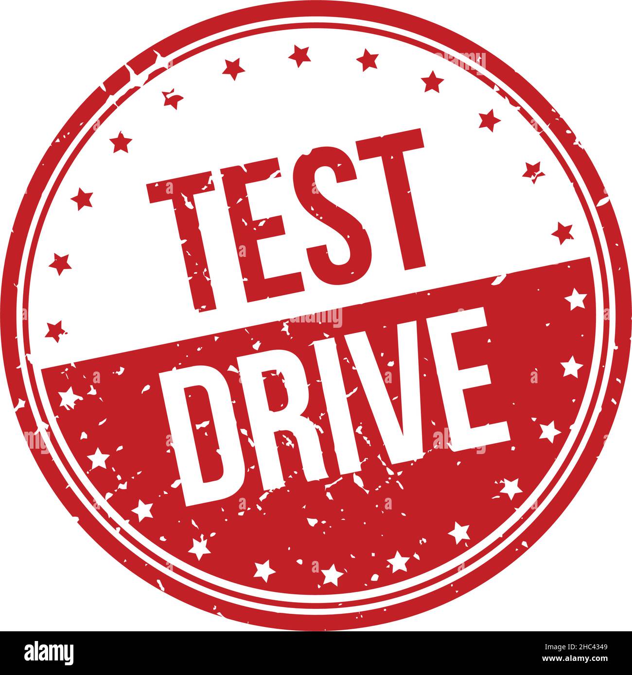 Test Drive Rubber Stamp. Red Test Drive Rubber Grunge Stamp Seal Vector ...