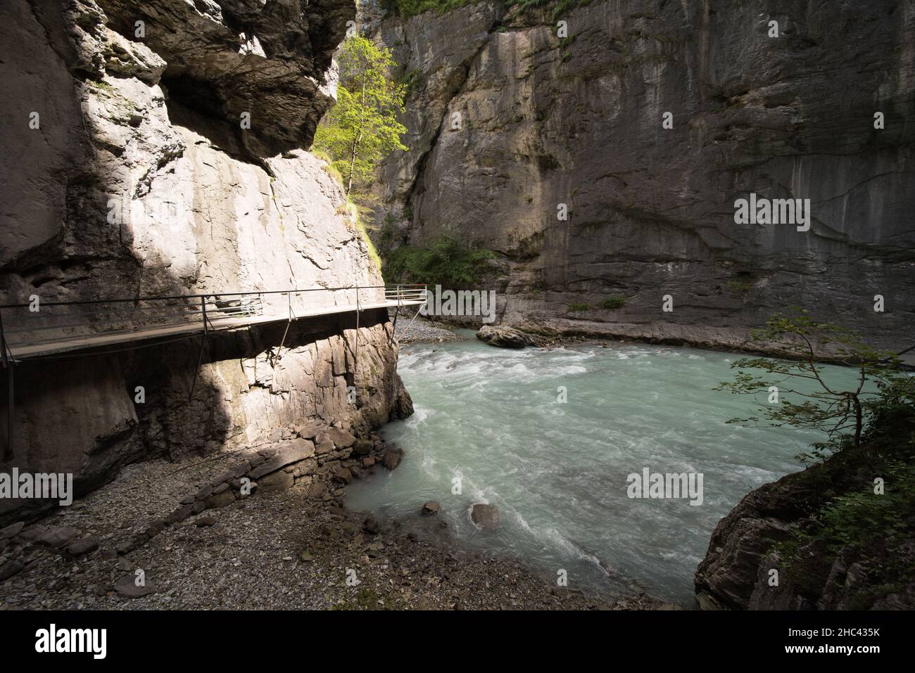 the aare gorge in switzerland Stock Photo - Alamy