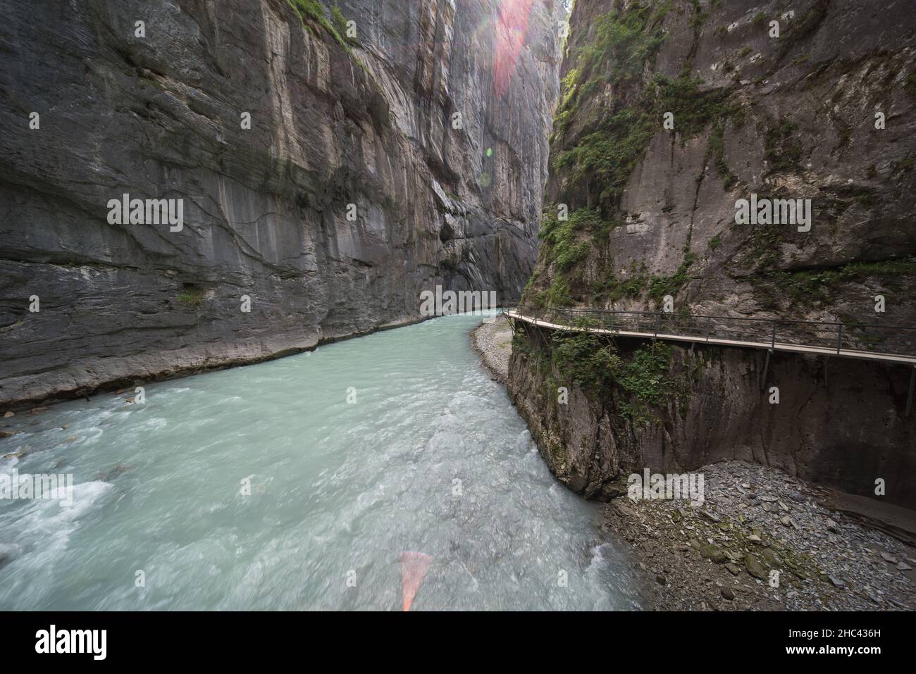 the aare gorge in switzerland Stock Photo - Alamy