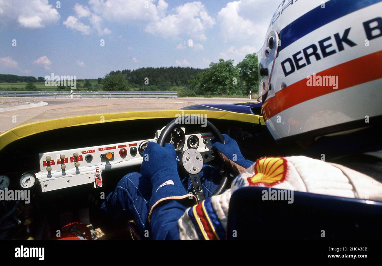 1973 Porsche 917/30 Can-Am race car being tested by Derek Bell at ...