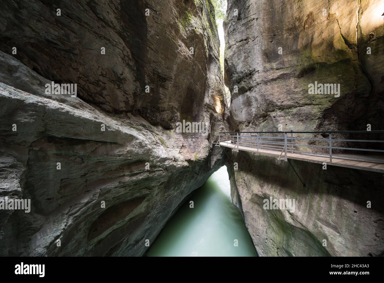 the aare gorge in switzerland Stock Photo - Alamy