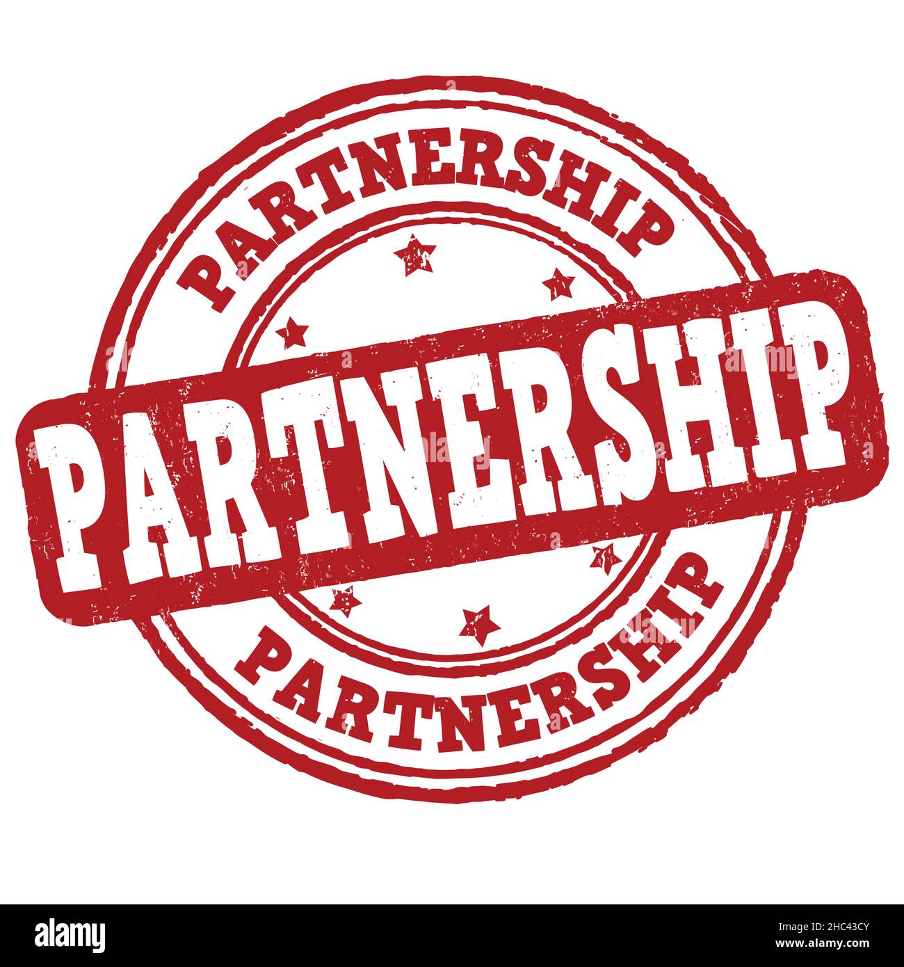 Partnership grunge rubber stamp on white background, vector ...