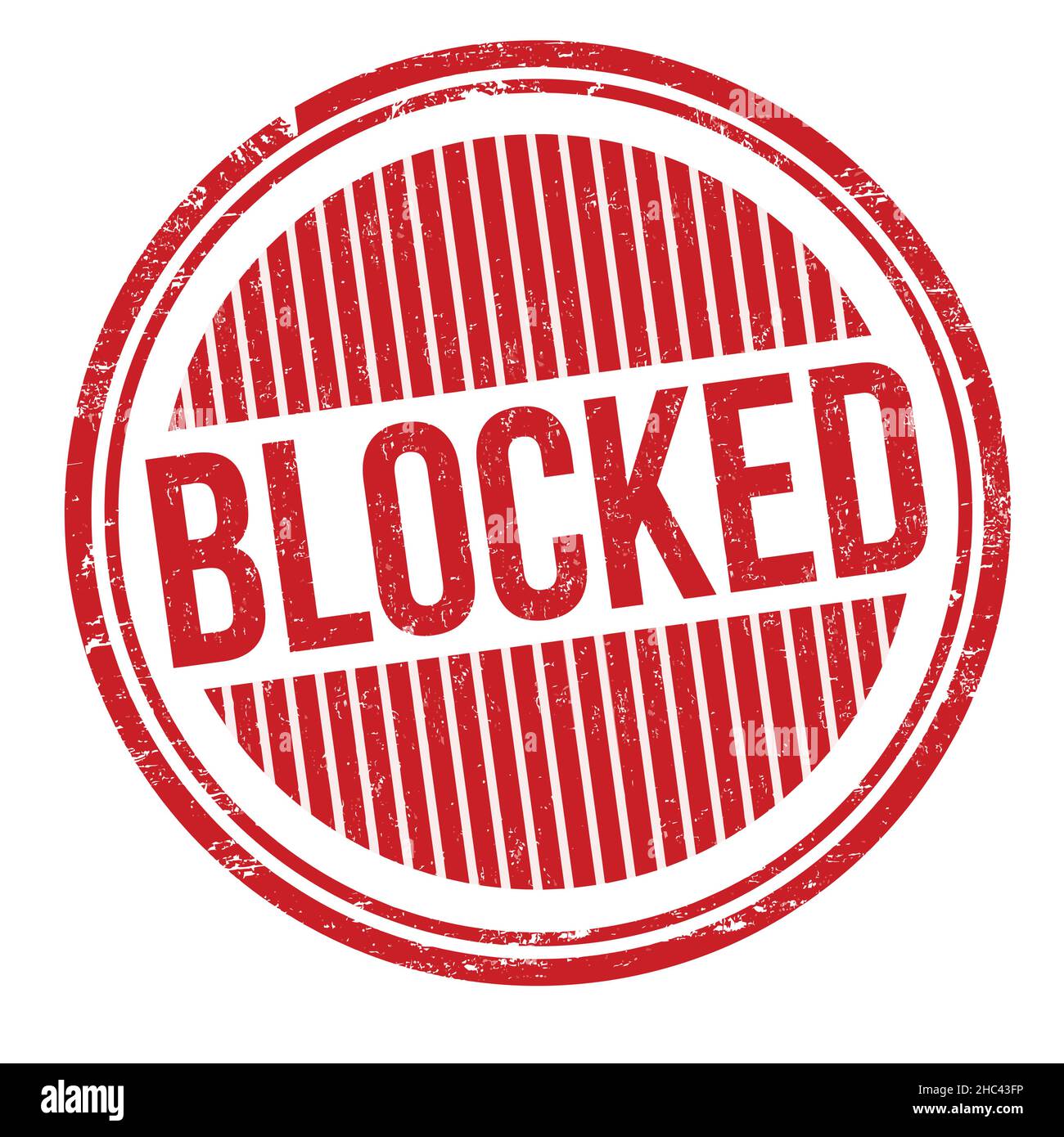 Blocked grunge rubber stamp on white background, vector illustration ...