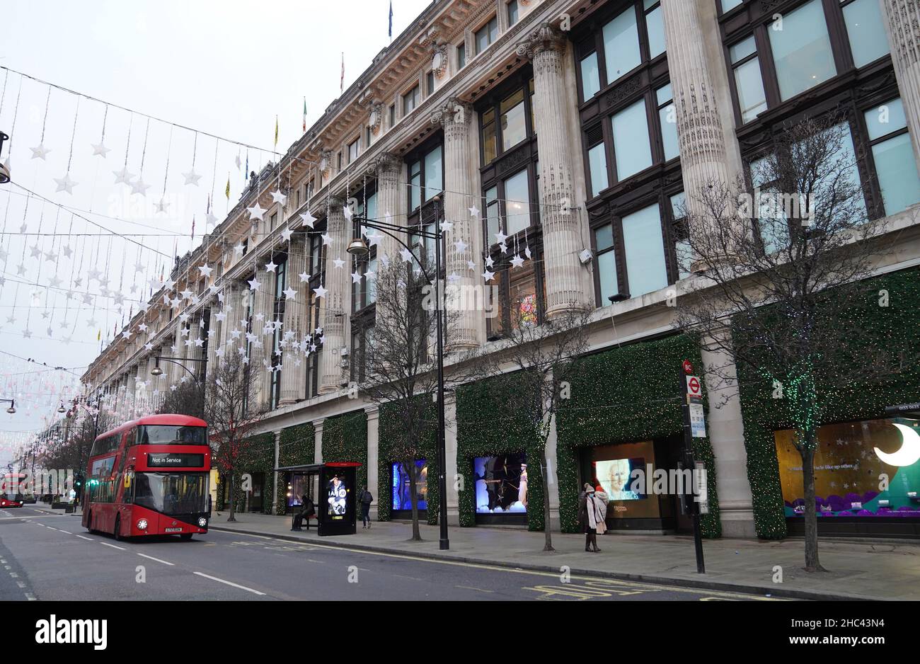 Selfridges department store on Oxford Street in London. The Weston ...