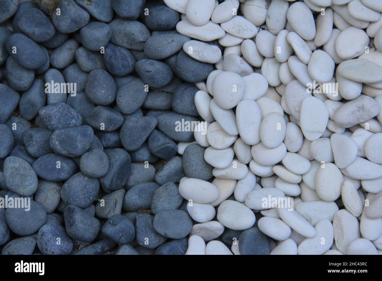 White and grey pebbles in one frame.Great for backgrounds and ...