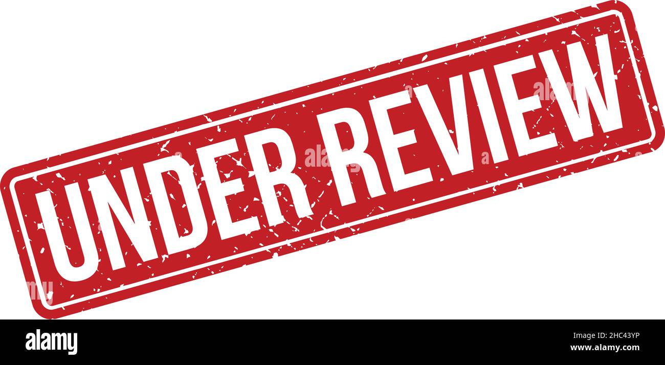 Under Review Rubber Stamp. Red Under Review Rubber Grunge Stamp Seal ...
